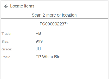 Locate items (item first) | snapPacking